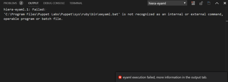Using hiera-eyaml in Visual Studio Code – JMCNATT.NET